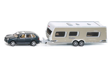 Siku 2542 1/55 Car with Caravan – Network Shuttle Diecast Model