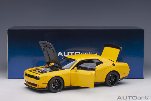 1/18 AUTOART 71737 Dodge Challenger SRT Hellcat Widebody 2018 (Yellow ...